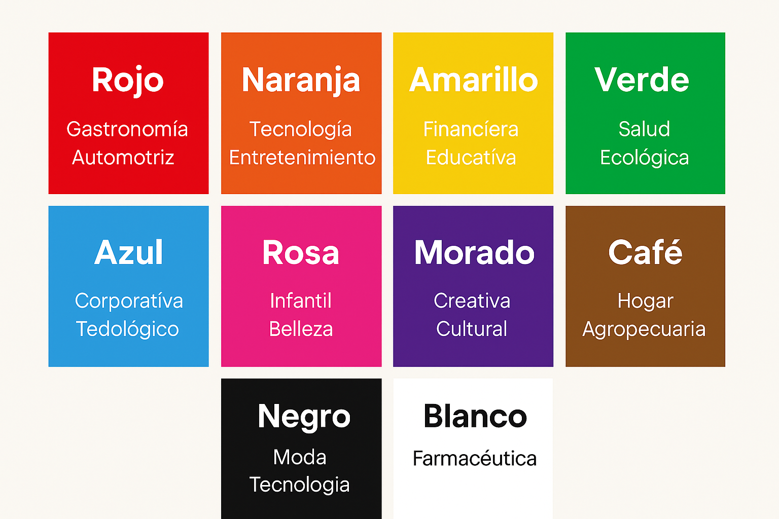 Psicología del color: lo que el diseño comunica - Brocus Marketing
